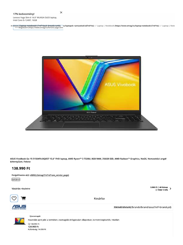ASUS VivoBook Go 15 E1504FA-BQ057 | PDF