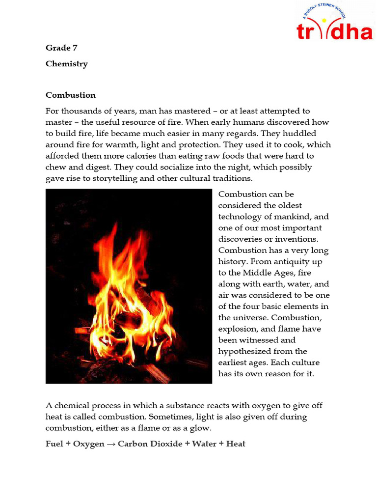 GRADE 7 Chemistry Notes 2021-22 | PDF