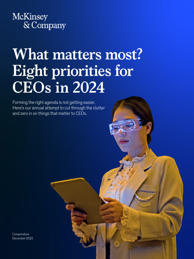 What Matters Most? Eight Priorities For Ceos in 2024 | PDF | Artificial Intelligence ...