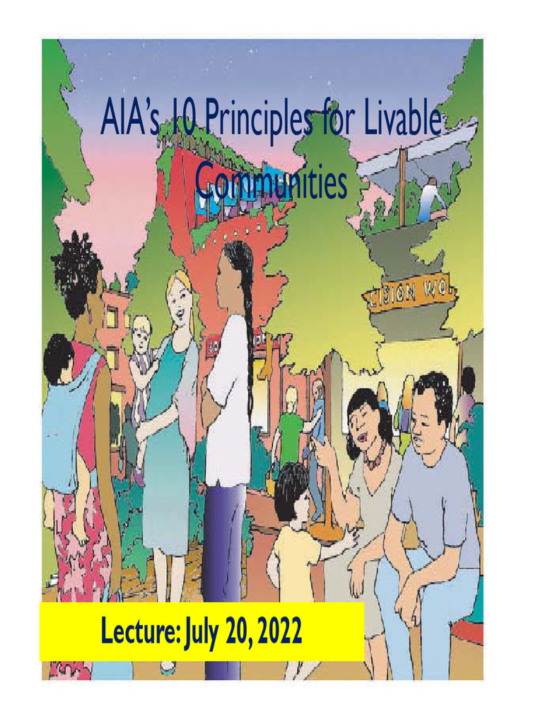 Lect No. 3c AIA's 10 Principles For Livable Communities | Download Free ...