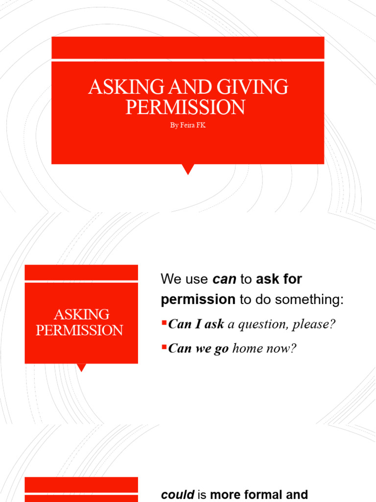 Asking and Giving Permission | PDF