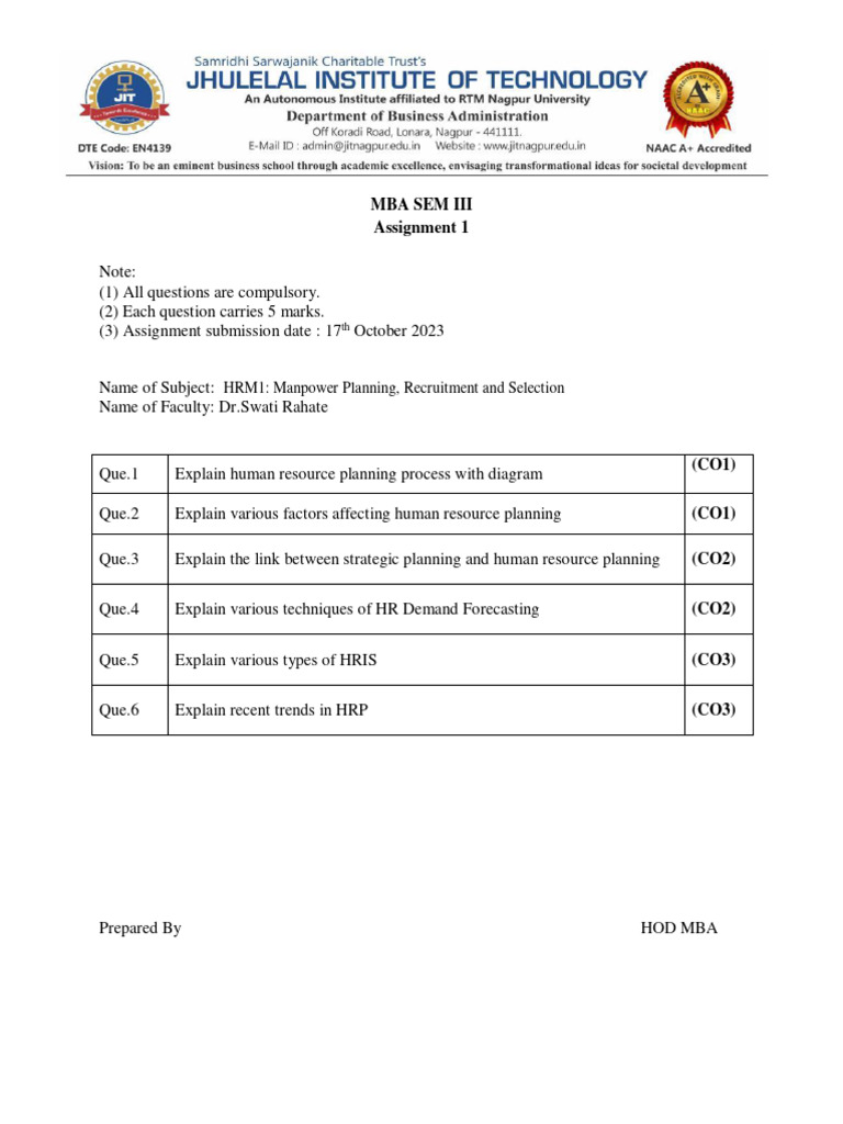HRM1 Assignment | PDF | Computers