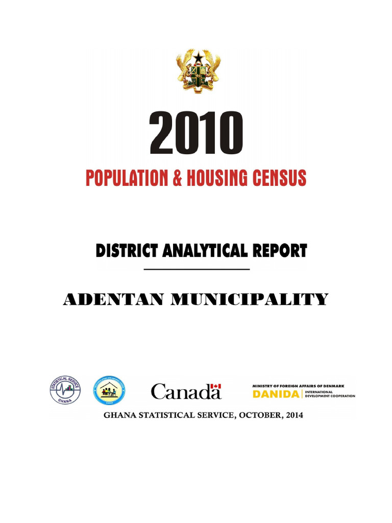Adentan Municipality Population and Housing Census | PDF | Census ...