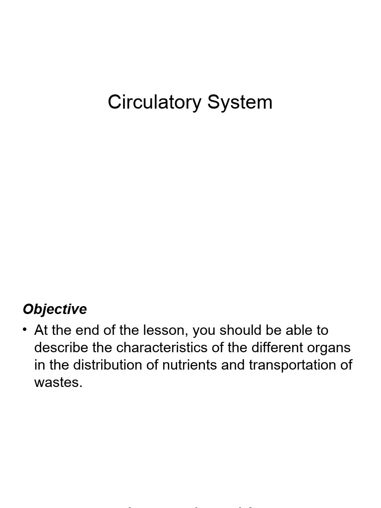 Circulatory System | PDF | Blood Vessel | Blood