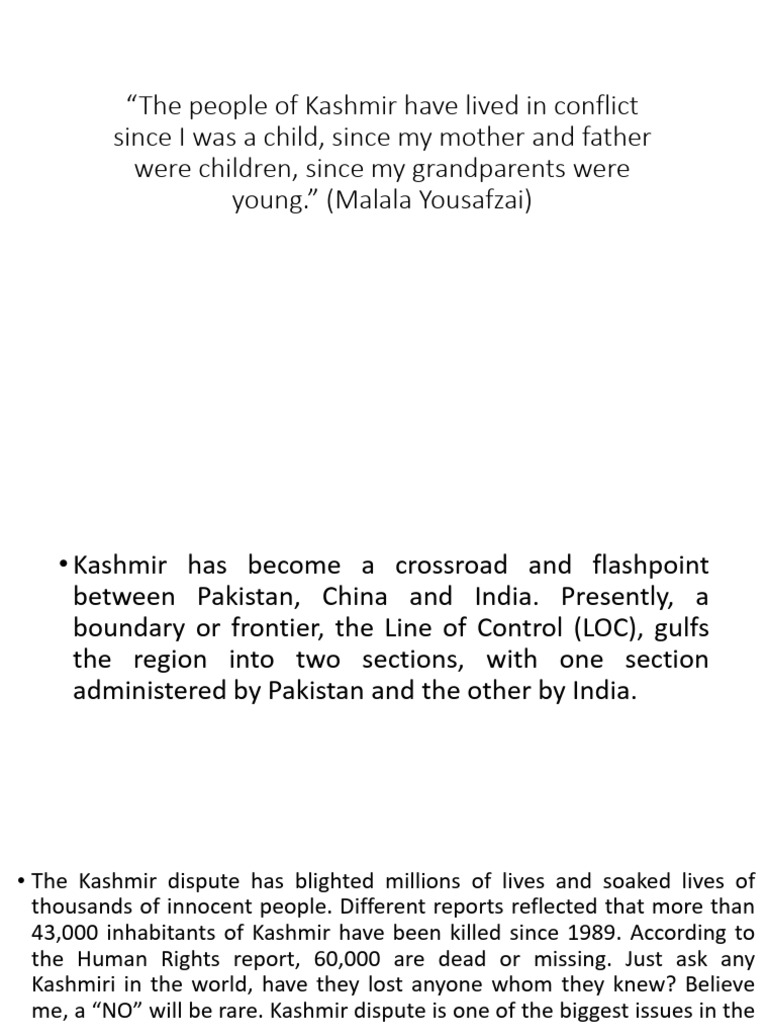 Kashmir Dispute: Chenab Formula Insights | PDF