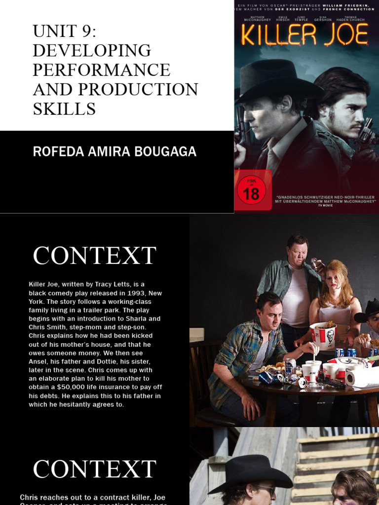 Developing Performance Skills in "Killer Joe" | PDF | Art