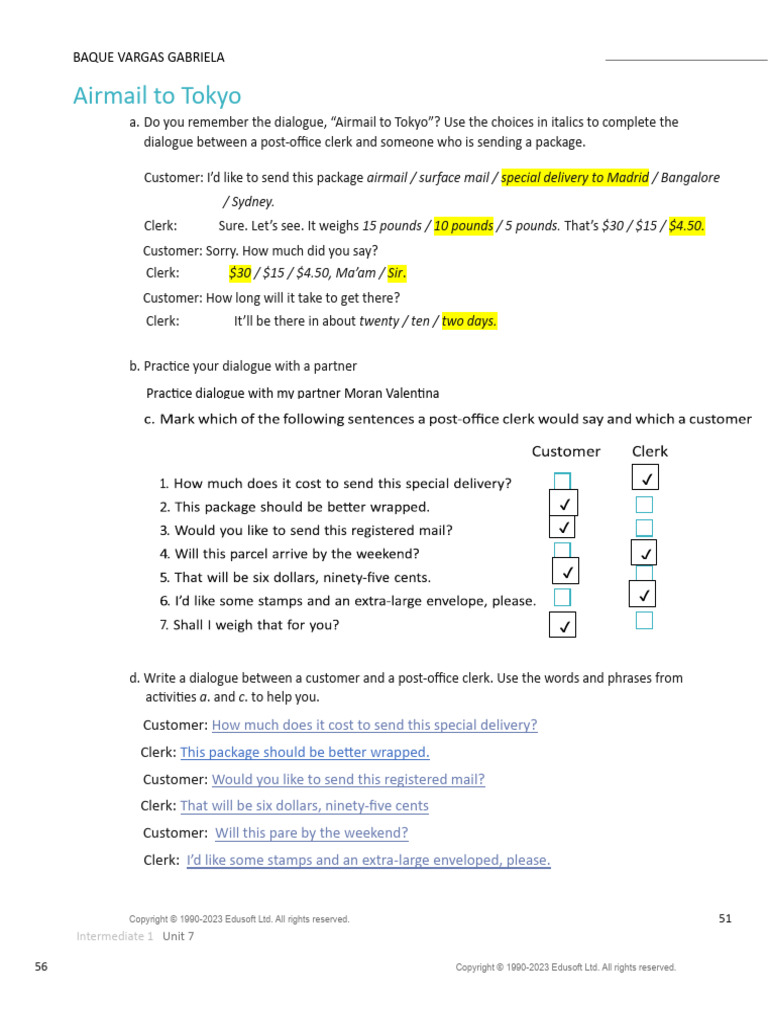 Asynchronous Work 1b Pdf United States Postal Service Public Services