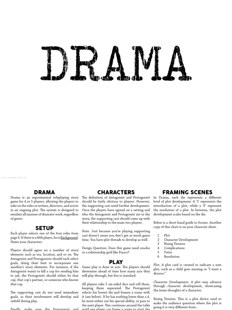 Drama | PDF | Plot (Narrative) | Entertainment