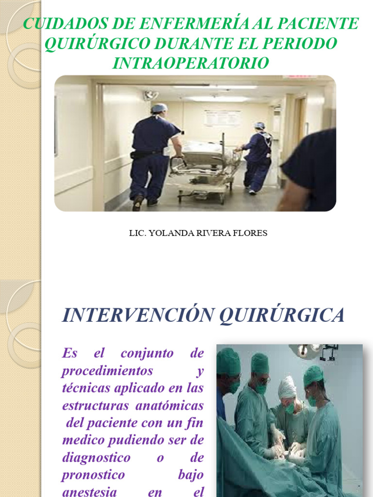 0.2-Cuidados de Enfermeria D en El Intraoperatorio | PDF | Cirugía ...