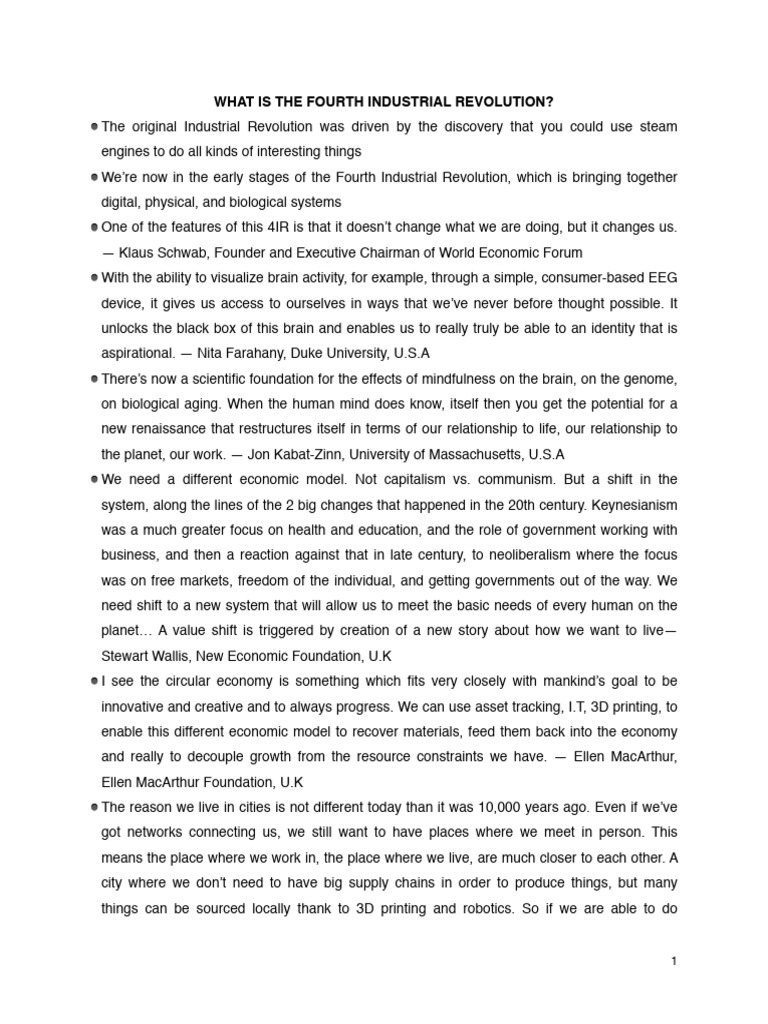 Module 2 - 4th Industrial Revolution | PDF | Industrial Revolution ...