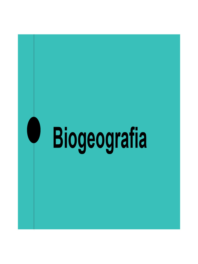 Biogeografia | PDF