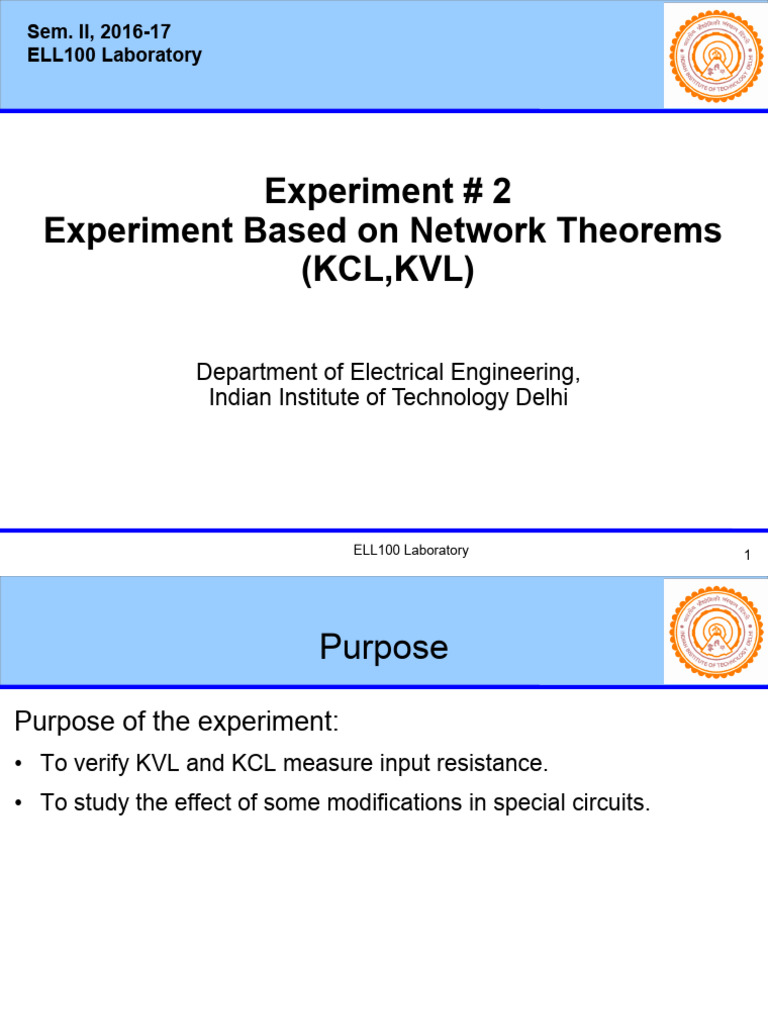 Exp2 Tutorial | Download Free PDF | Electrical Network | Metrology