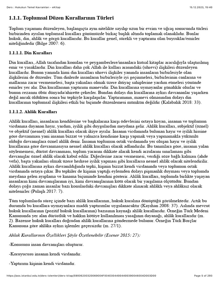 Hukukun Temel Kavramları | PDF