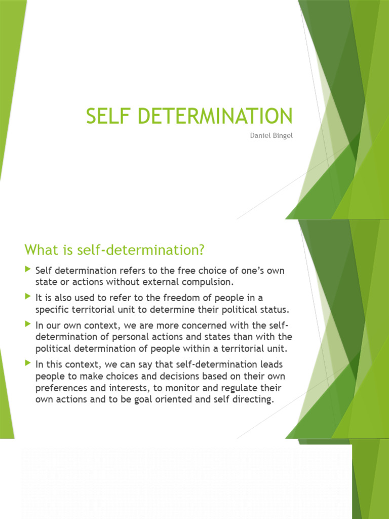 Self Determination | PDF | Motivation | Motivational
