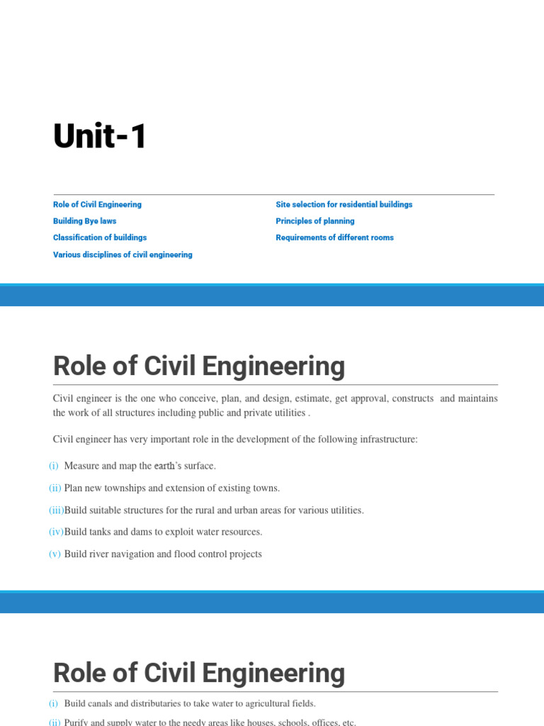 BCME Unit1 | PDF | Civil Engineering | Stairs