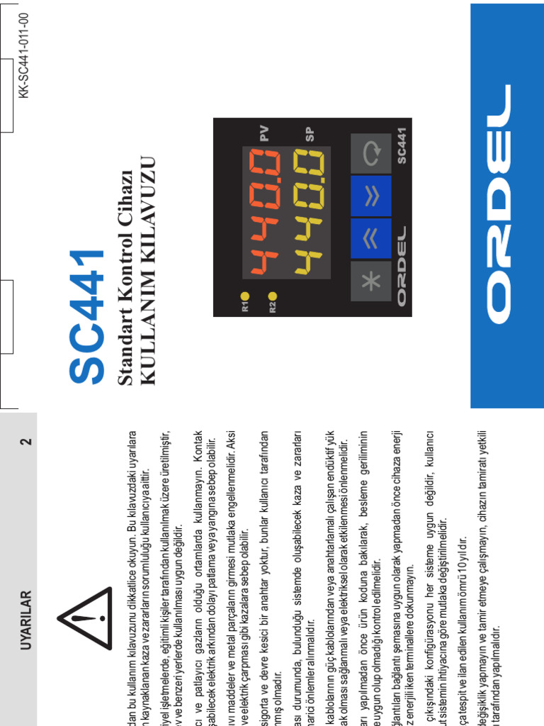 SC441 Kullanım Kılavuzu | PDF