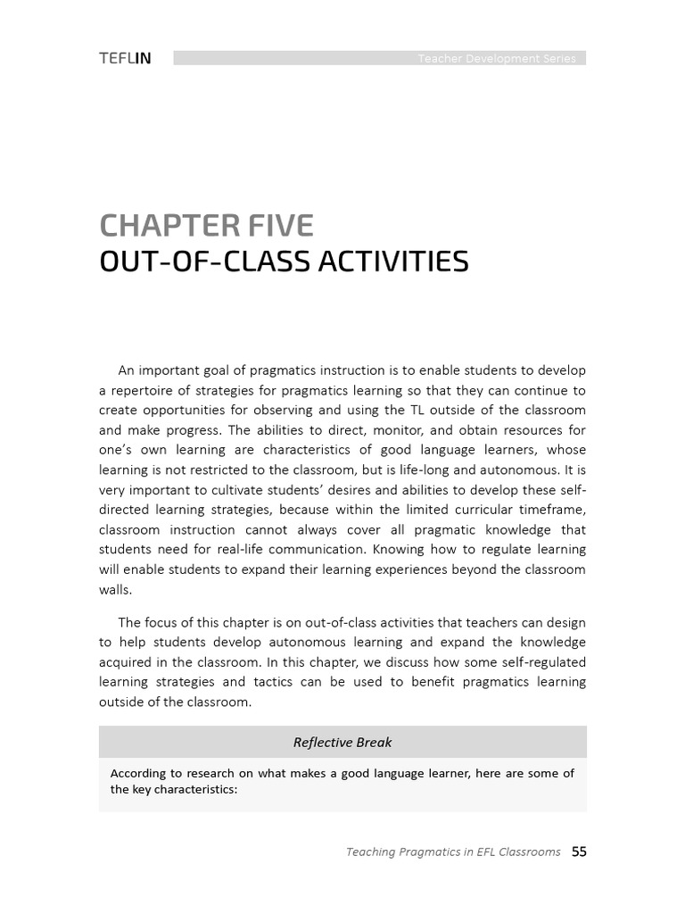 Teaching Pragmatics In Efl Classrooms 2029 Trang 2 Pdf Learning Second Language