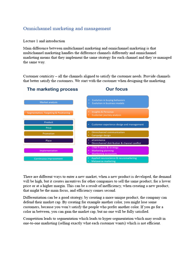 Omnichannel marketing and management | PDF | Customer Experience ...