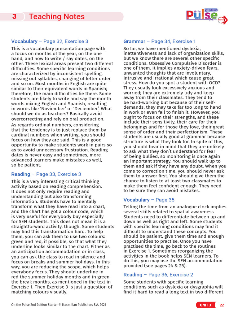 OTP2 SL SEN Booklet U3-ConsA | PDF | Cognitive Science | Cognition