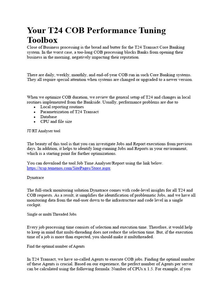 Cob Tunings | PDF