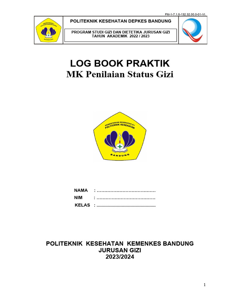 Log Book Praktikum Pengenalan Alat PSG 2024 | PDF | Sains & Matematika
