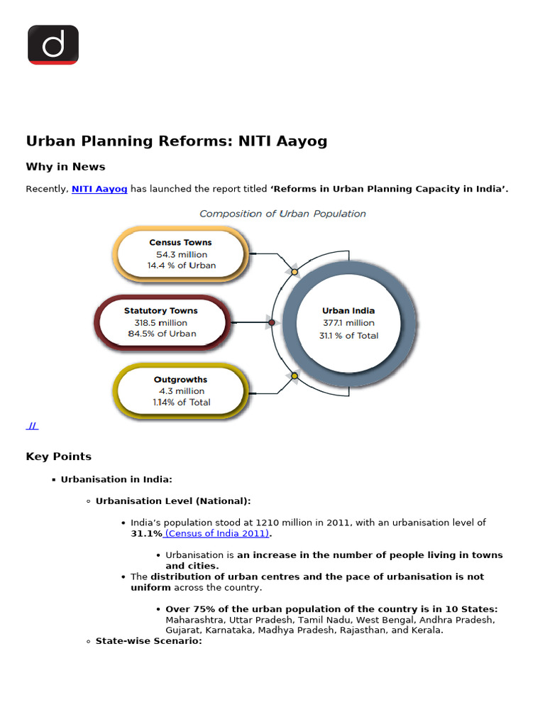 Urban Planning Reforms | PDF