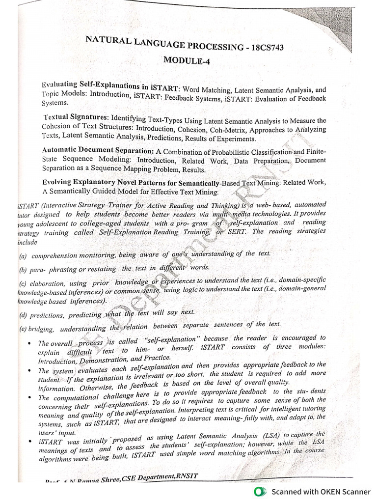 NLP Module 4 | PDF
