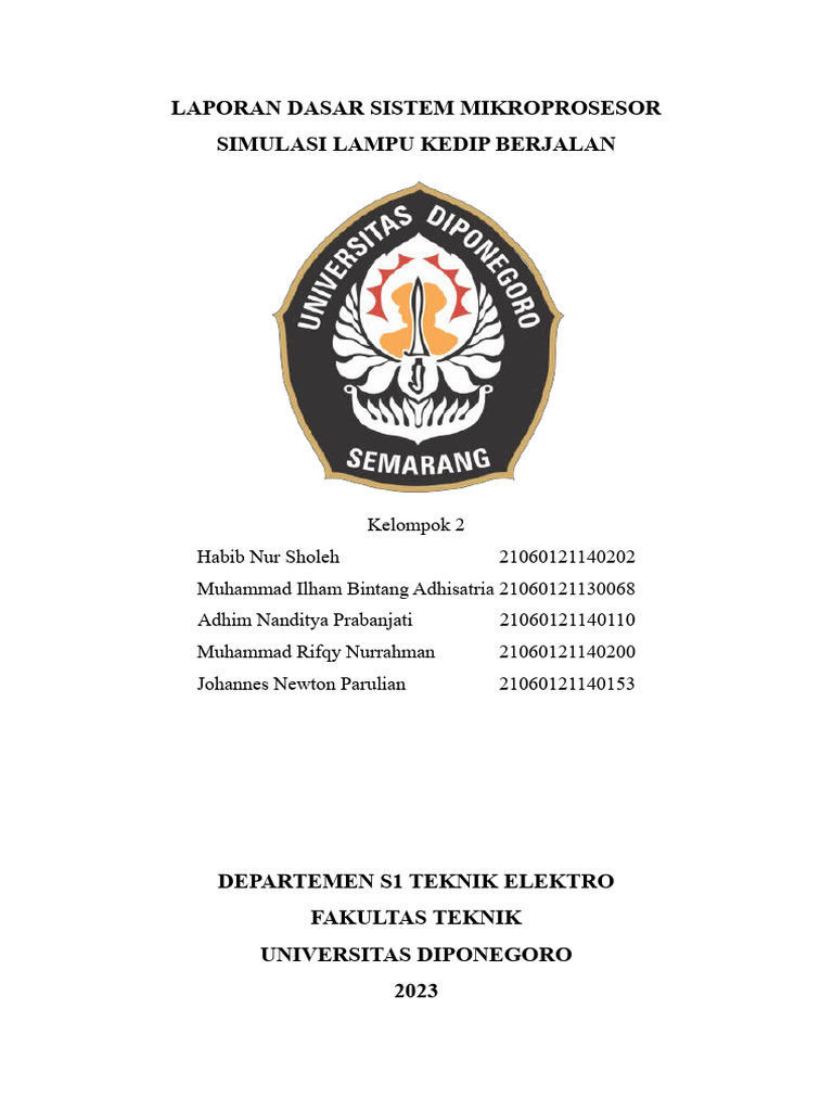 Laporan Dasar Sistem Mikroprosesor | PDF | Teknologi & Rekayasa