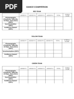 Dance Score Sheet | PDF