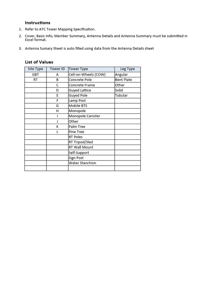 Tower Mapping Guide for Engineers | PDF