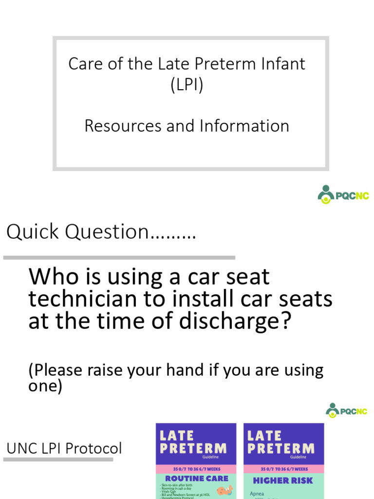 PQCNC 2024 Kickoff LPI 20240110 | PDF | Breast Milk | Hypoglycemia
