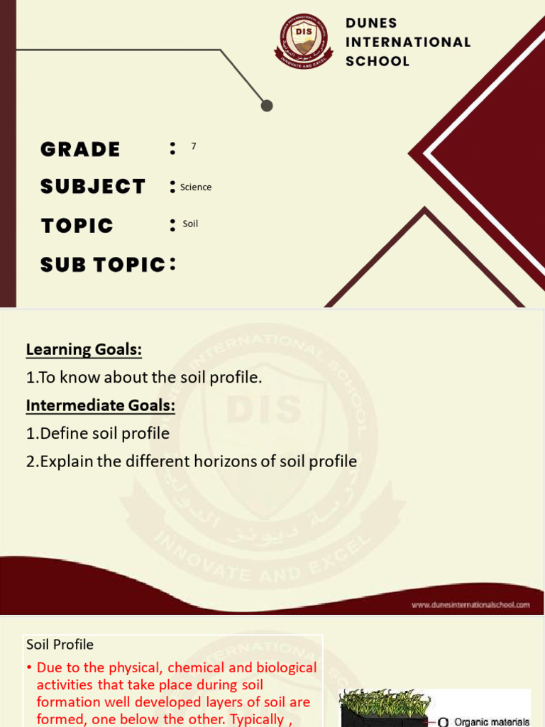 Soil - Subtopic 3 - Soil Profile | PDF | Soil | Clay