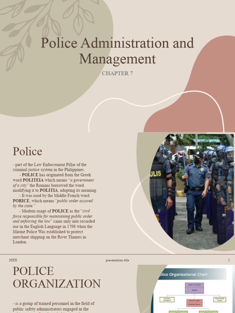 PNP Police Administration Overview | PDF | Police | Hierarchy