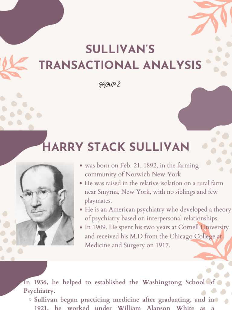 Sullivans Transactional Analysis | PDF | Family | Childhood
