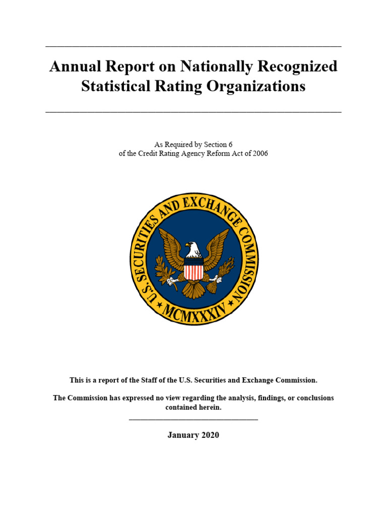 Informe NRSRO | PDF | Bond Credit Rating | Credit Rating Agency