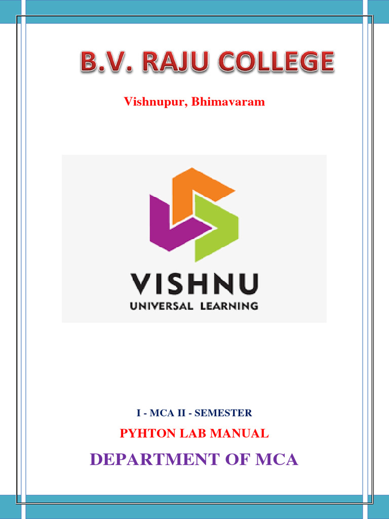 Python Lab Manual | PDF | Computer Programming | Mathematics
