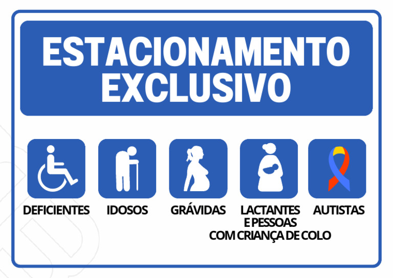 Placa de Estacionamento Exclusivo para Clientes Documento A4 Azul Preto ...