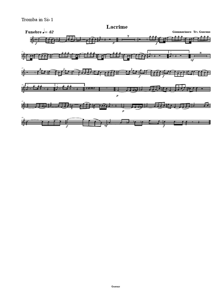Lacrime Tromba Sib | PDF