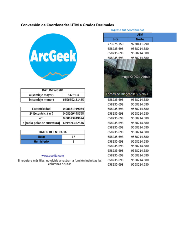 Conversor Coordenadas | PDF