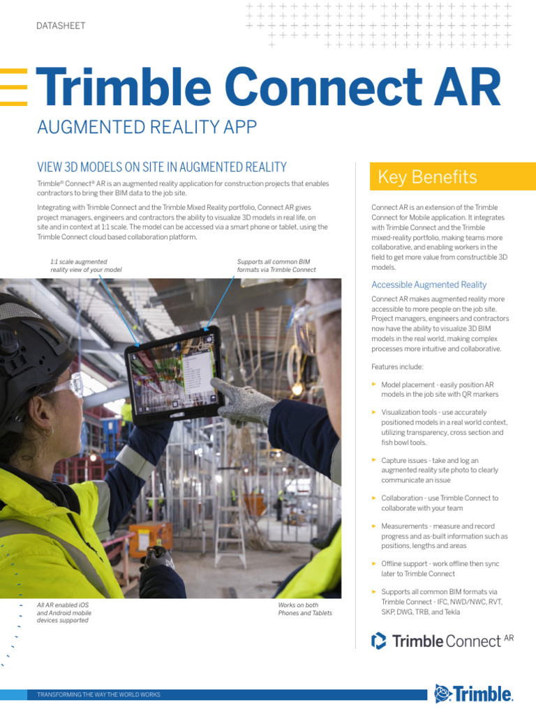 Trimble Connect Ar Datasheet - CSPT | PDF