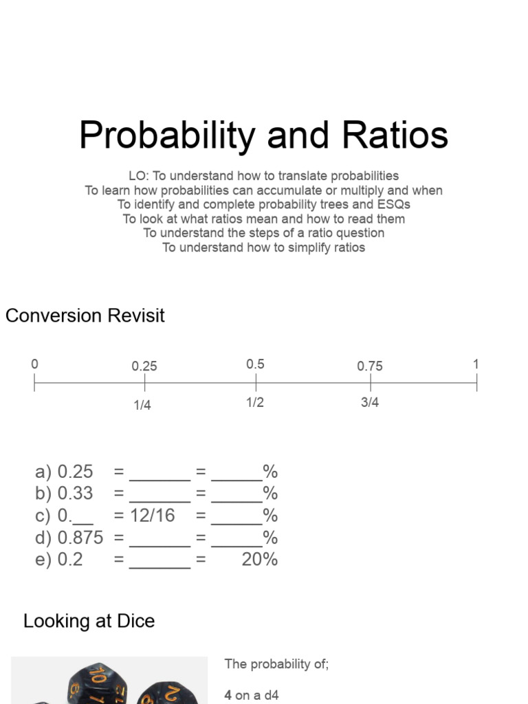 Probability and Ratios | PDF | Odds | Gaming Devices