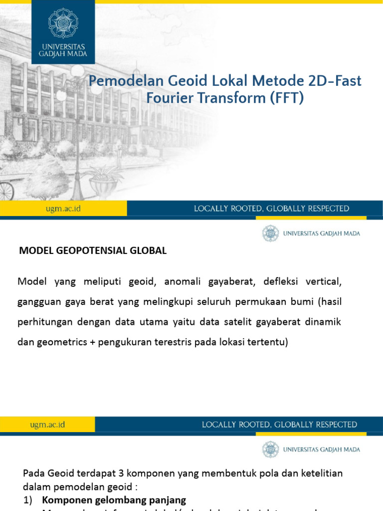 Pemodelan Geoid Lokal Metode 2D-Fast Fourier Transform (FFT) | PDF