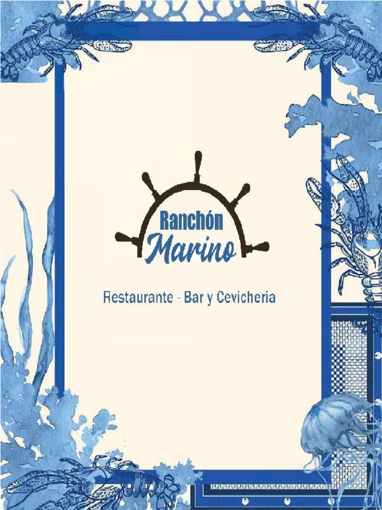 Menu Carta Ranchon Marino | PDF | Mariscos | Alimentos