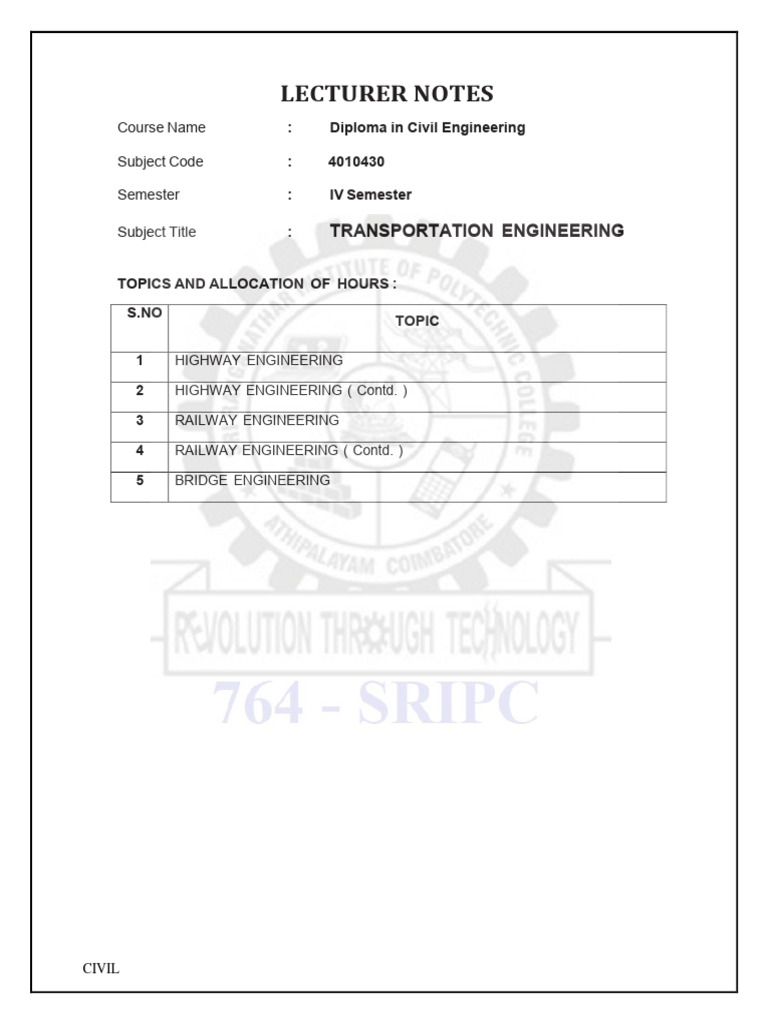 Transportation | PDF | Road Surface | Road