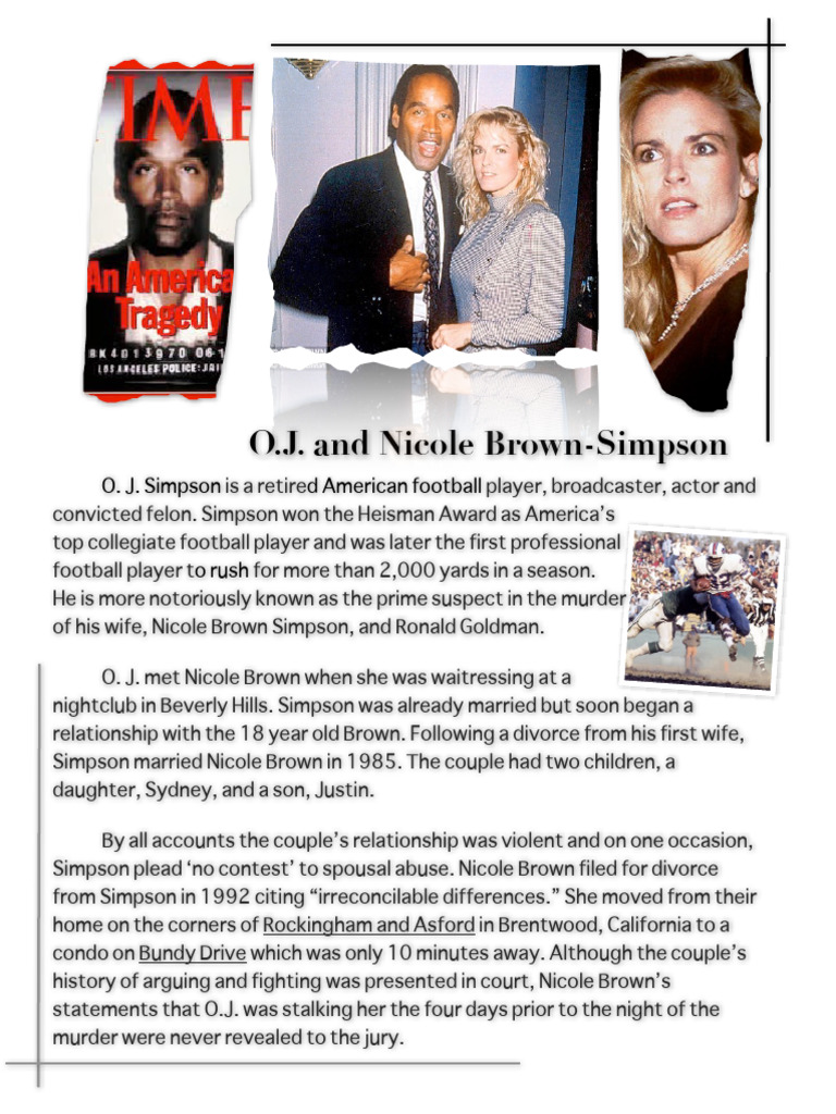 O.J. Simpson and the Brown-Goldman Murders | PDF | Criminal Investigation