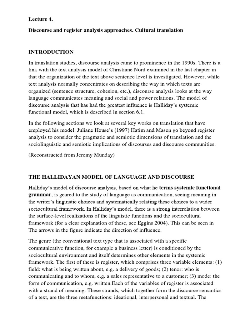 Lecture 4 | PDF | Translations | Ethnography