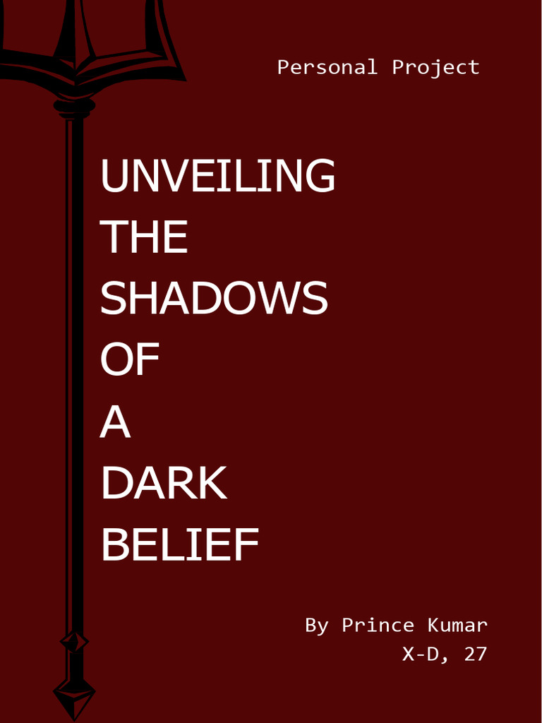 Unveiling The Shadows of Dark Belief | PDF | Demons | Superstitions