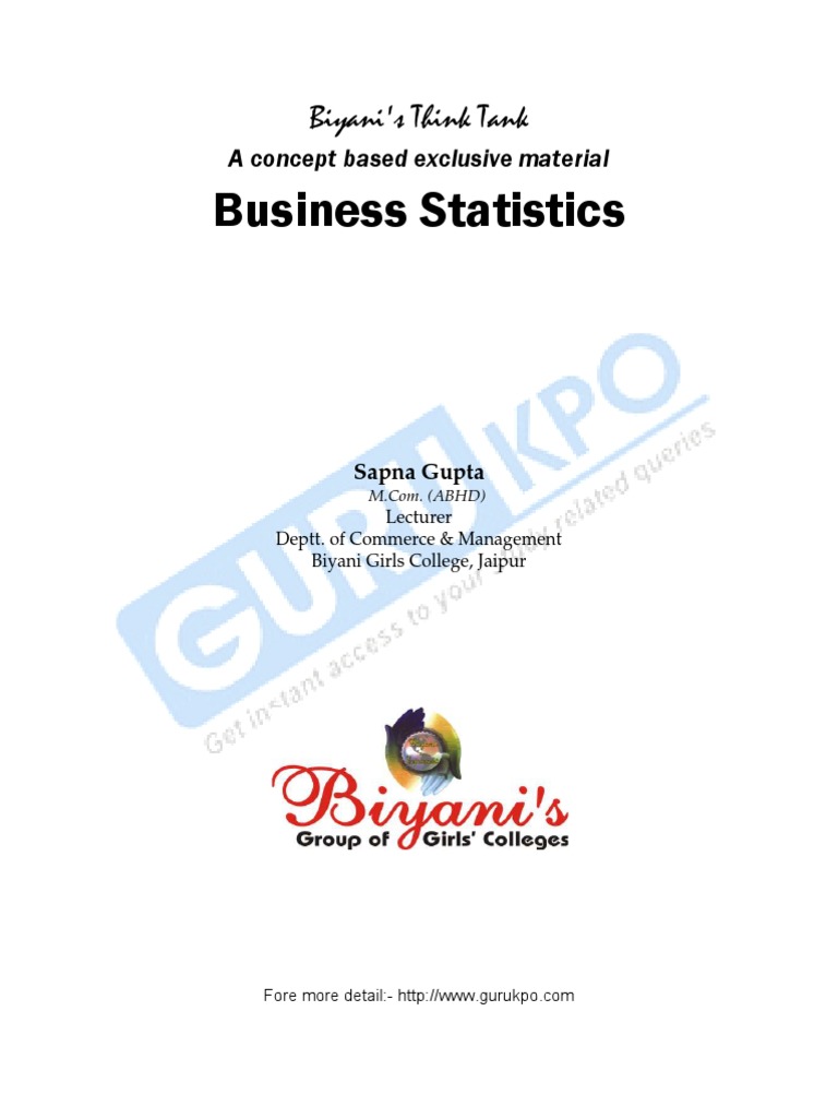 Business Statistics | PDF