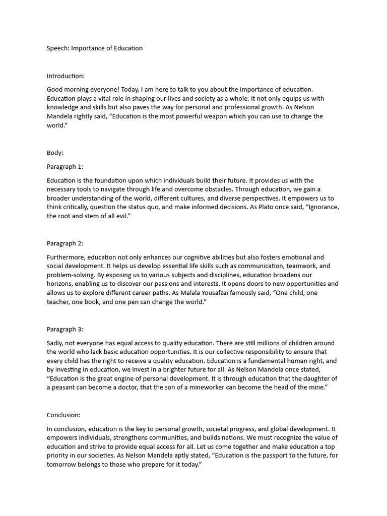 Pidato Bhs Inggris Rijal | PDF | Cognition | Learning