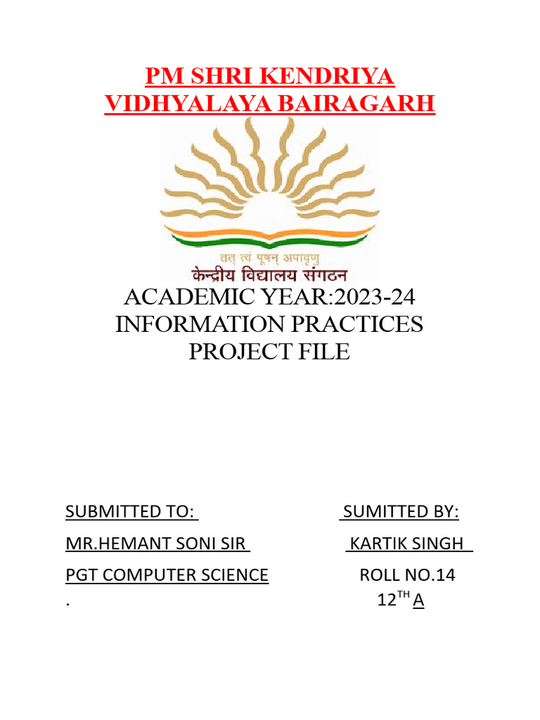 Ip Project Completed 1 | PDF | Software Testing | Programming